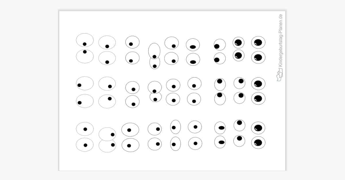 Druckvorlage Augen ⋆ Kindergeburtstag Planen
