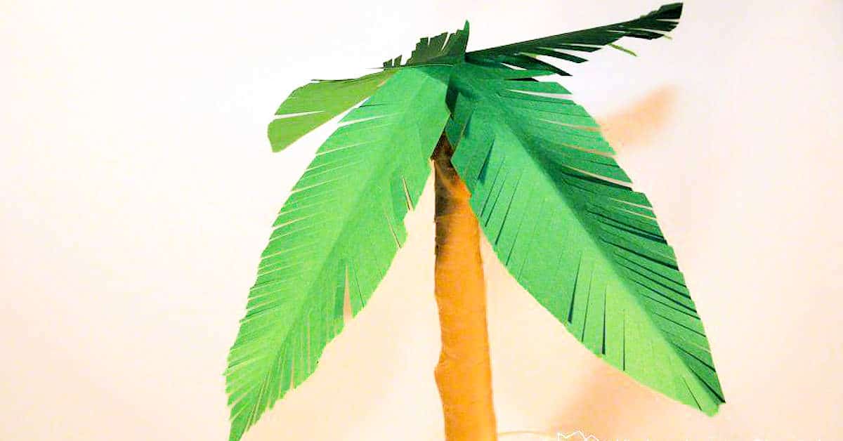 Papier-Palmen basteln ⋆ Kindergeburtstag Planen