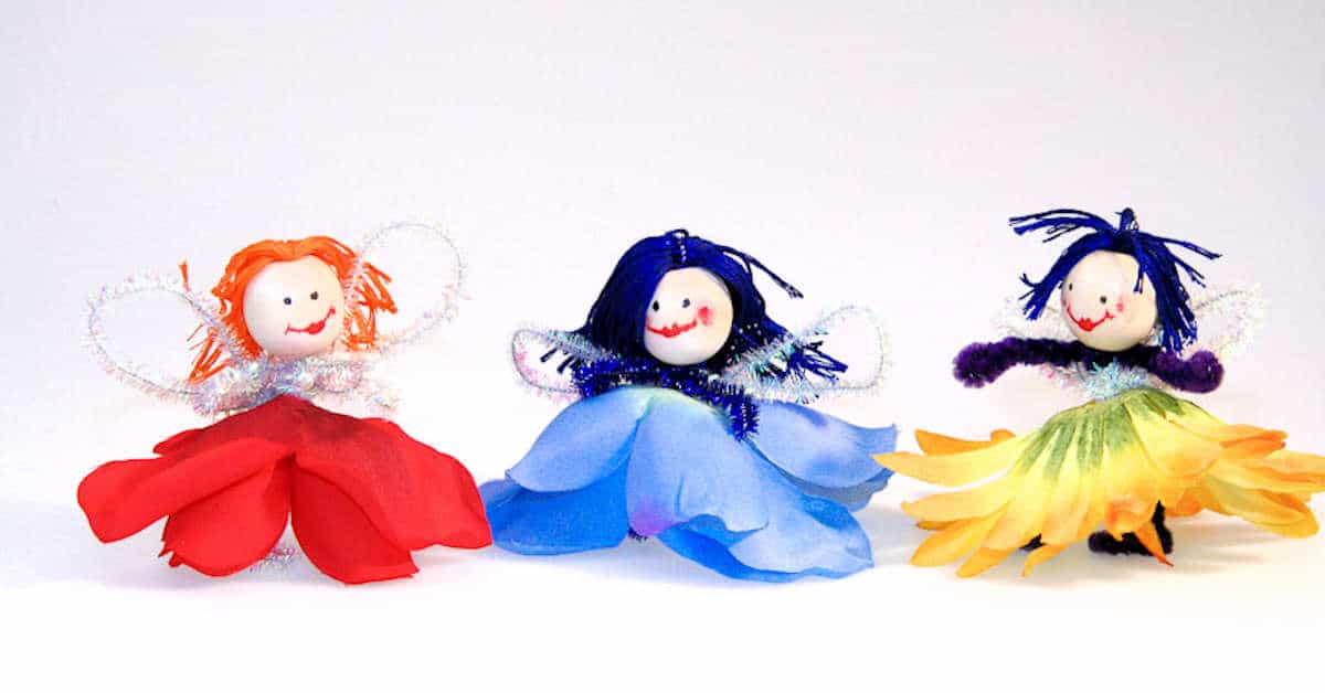 Blumen-Feen / Ballerina basteln ⋆ Kindergeburtstag Planen